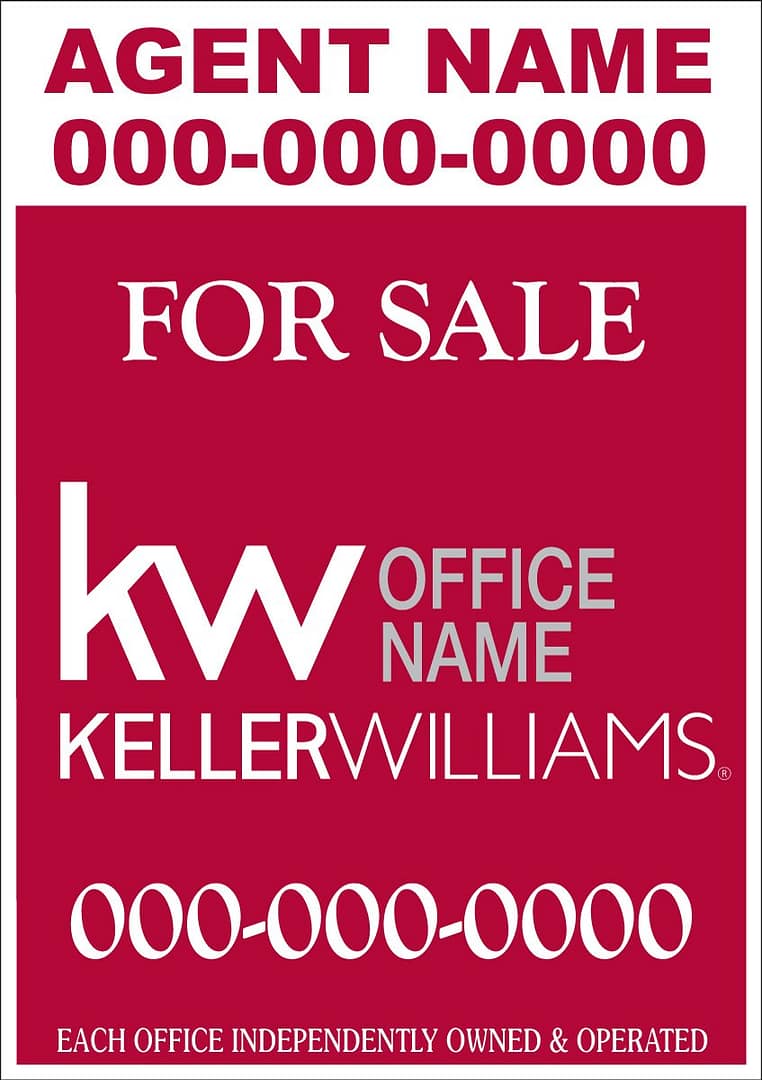 Keller Williams 24x36 Standard Signs